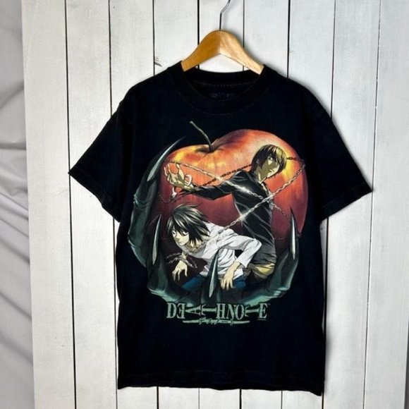 Gildan | Shirts | Death Note Official Graphic Tshirt Size S Light Japan ...
